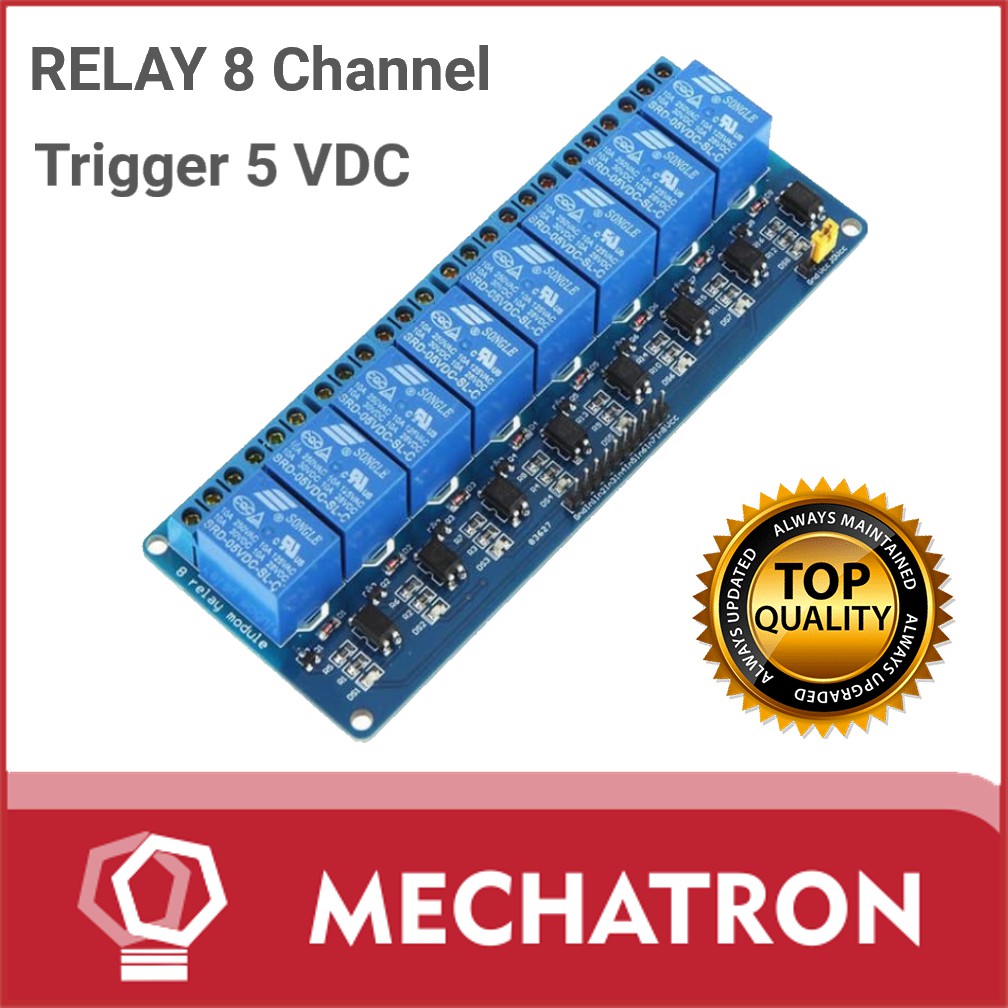 Jual High Quality Relay 8 Channel Ch 5V 220V AC Module optocoupler ...