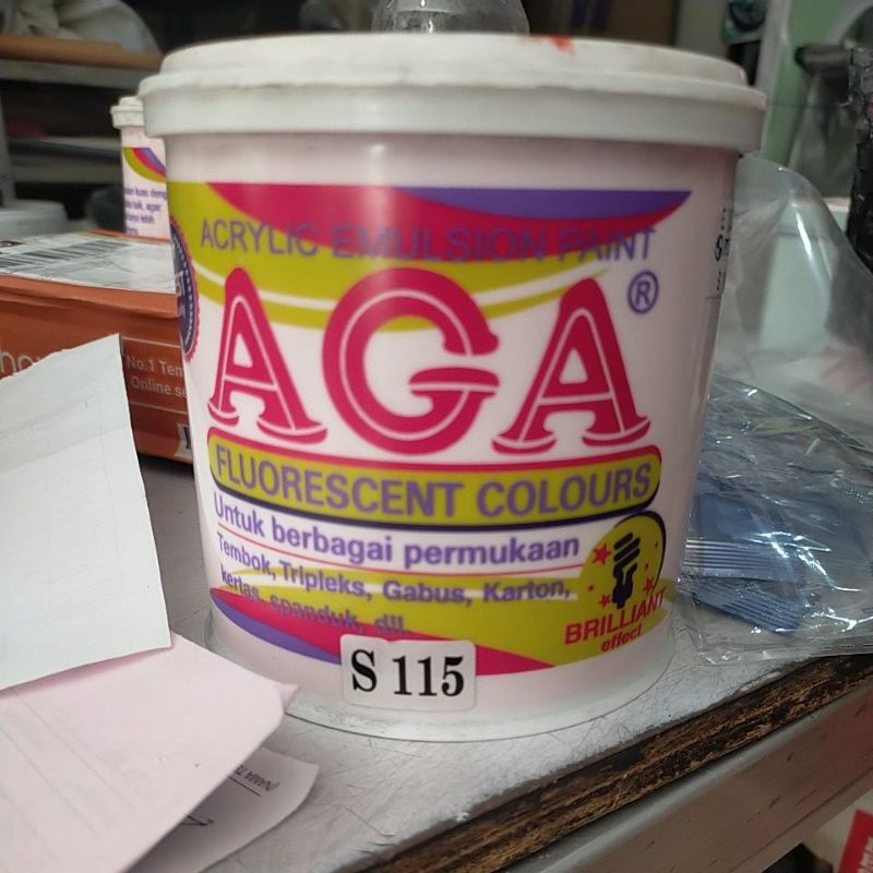 Jual Cat AGA scothlight fluorescent 1kg. gabus. poster. spanduk ...