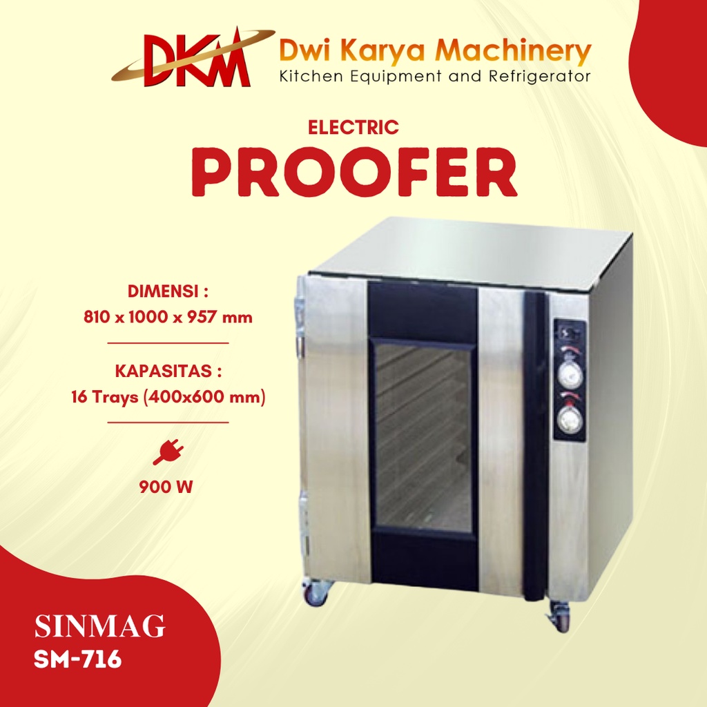 Jual Underneath Electric Proofer Sinmag SM-716 / Mesin Pengembang ...