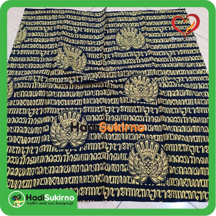 Jual Kain Batik Motif Aksara Jawa Kombinasi Burung Garuda dan gambar ...