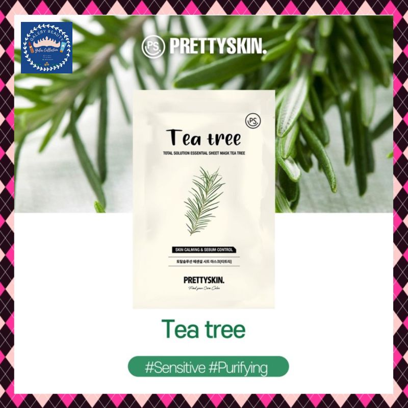Jual PRETTY SKIN Essential Sheet Mask | Masker Wajah #TEA TREE | Shopee ...