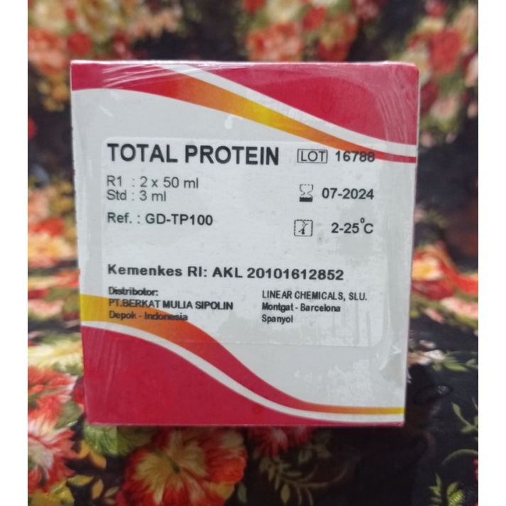 Jual Reagen Total Protein/Protein Total 2x50ml Glory Diagnostics ...
