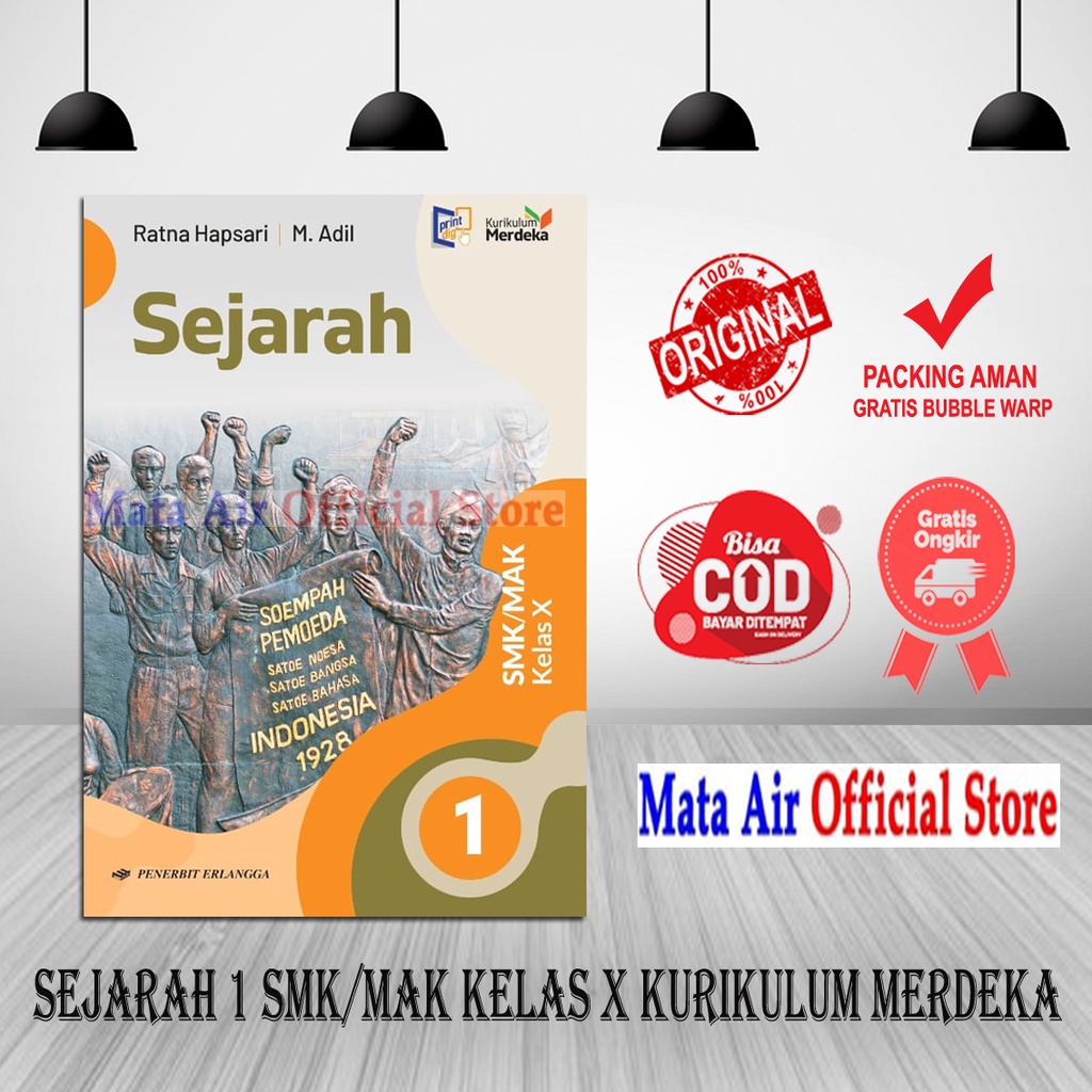 Jual SEJARAH SMK/MAK KELAS 10 11 12 KURIKULUM MERDEKA - RATNA H. ERLANGGA | Shopee Indonesia