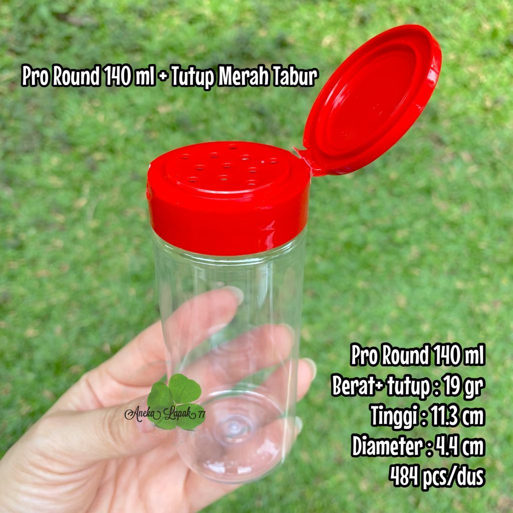 Jual Botol toples Kormik Pro Round 150 ml Putih boncabe bumbu lada ...