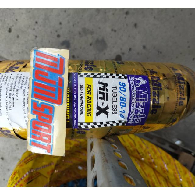Jual Ban Mizle MRX soft compound ukuran 90 80 14 . Mizzle ring 14 soft ...
