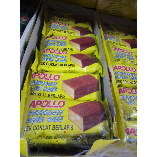 Jual Apollo Chocolate Layer Cake Made in Malaysia I oleh-oleh khas ...