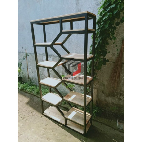 Jual Rak sekat /rak industrial /rak serbaguna / lemari hias / rak ...