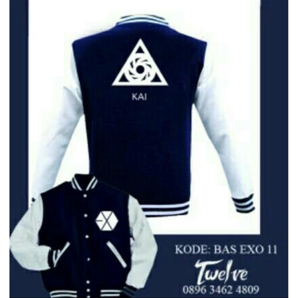 Jual jaket baseball / varsity Exo Kai terakhir | Shopee Indonesia