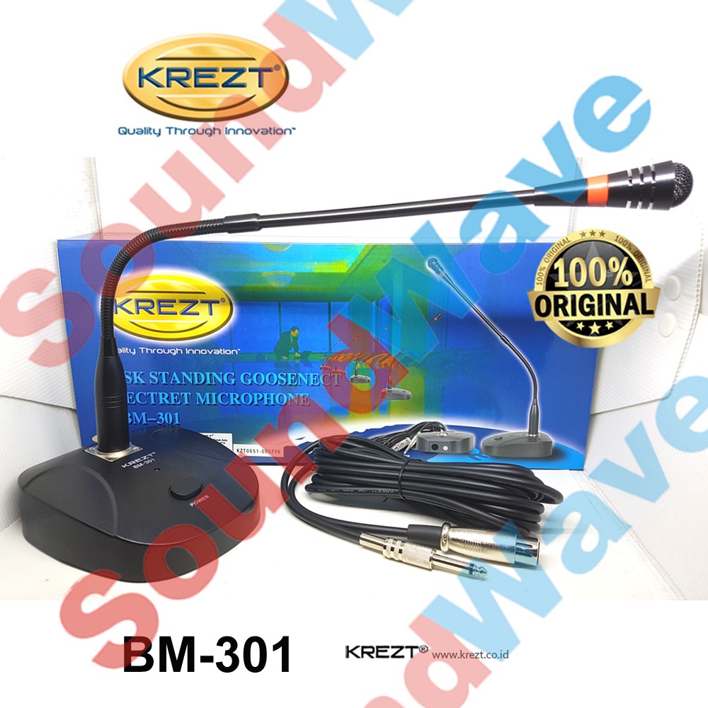 Jual ORIGINAL KREZT BM 301 MIC GOOSENECK CONDENSER | CONFERENCE ...