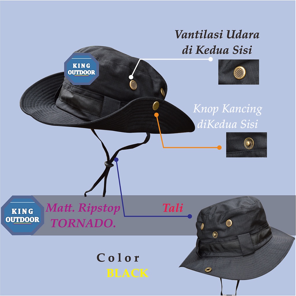 Jual TOPI HIKING BRIM | TOPI PENJELAJAH | TOPI RIMBA HUNTING | BOONIE ...