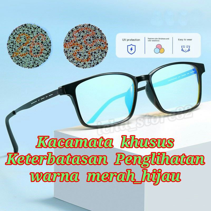 Jual Kacamata Buta Warna Merah hijau kacamata khusus Kelemahan ...