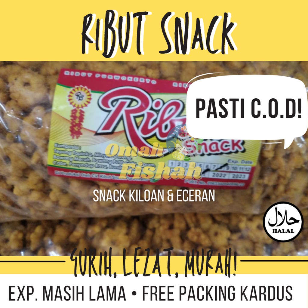 Jual Jajanan Murah Ribut Snack Cemilan Gurih Enak Lezat Kiloan dan ...
