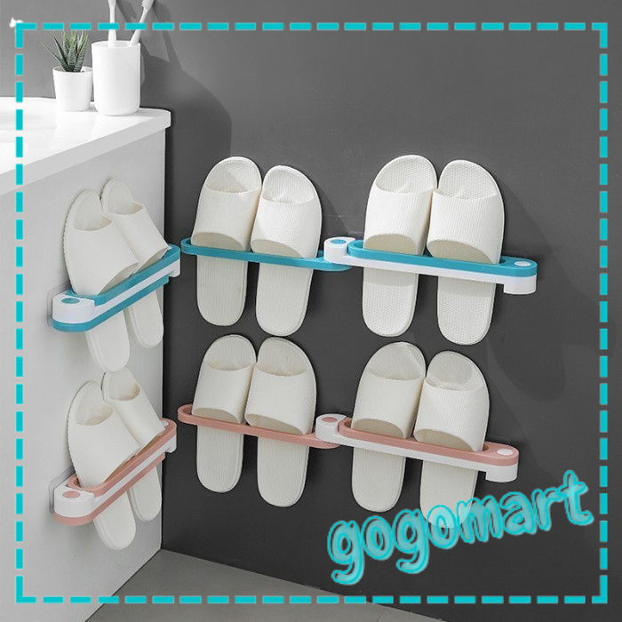 Jual 【GOGOMART】Rak Sandal Lipat / Rak Gantungan Tempat Sandal Sepatu ...