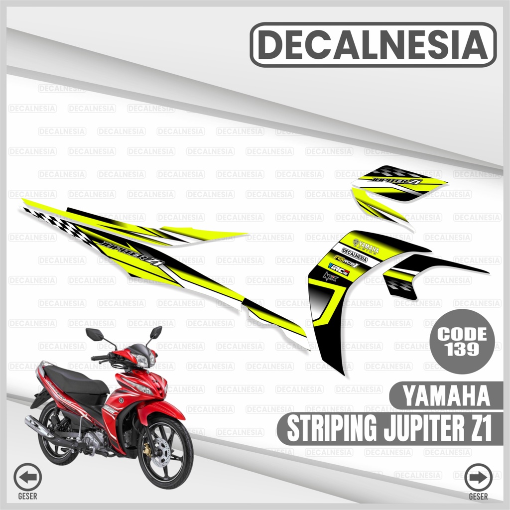 Jual Stiker Striping Jupiter Z1 Semi Full Variasi Sticker Motor Yamaha ...