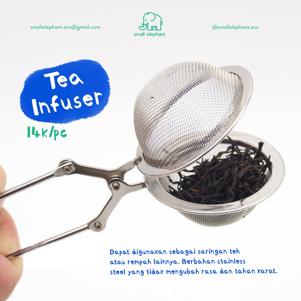 Jual Tea Infuser Saringan teh / rempah Ramah Lingkungan Zero Waste ...
