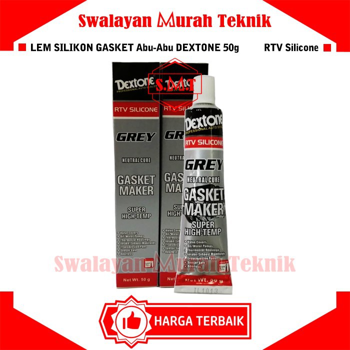 Jual Lem Silicone Gasket Abu DEXTONE Gasket Maker Grey RTV 50 Gram High ...