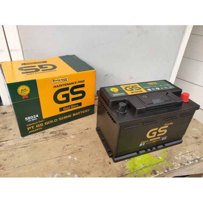 Jual Aki DIN 84 58024 GS MF 12 Volt 80 Ampere | Shopee Indonesia