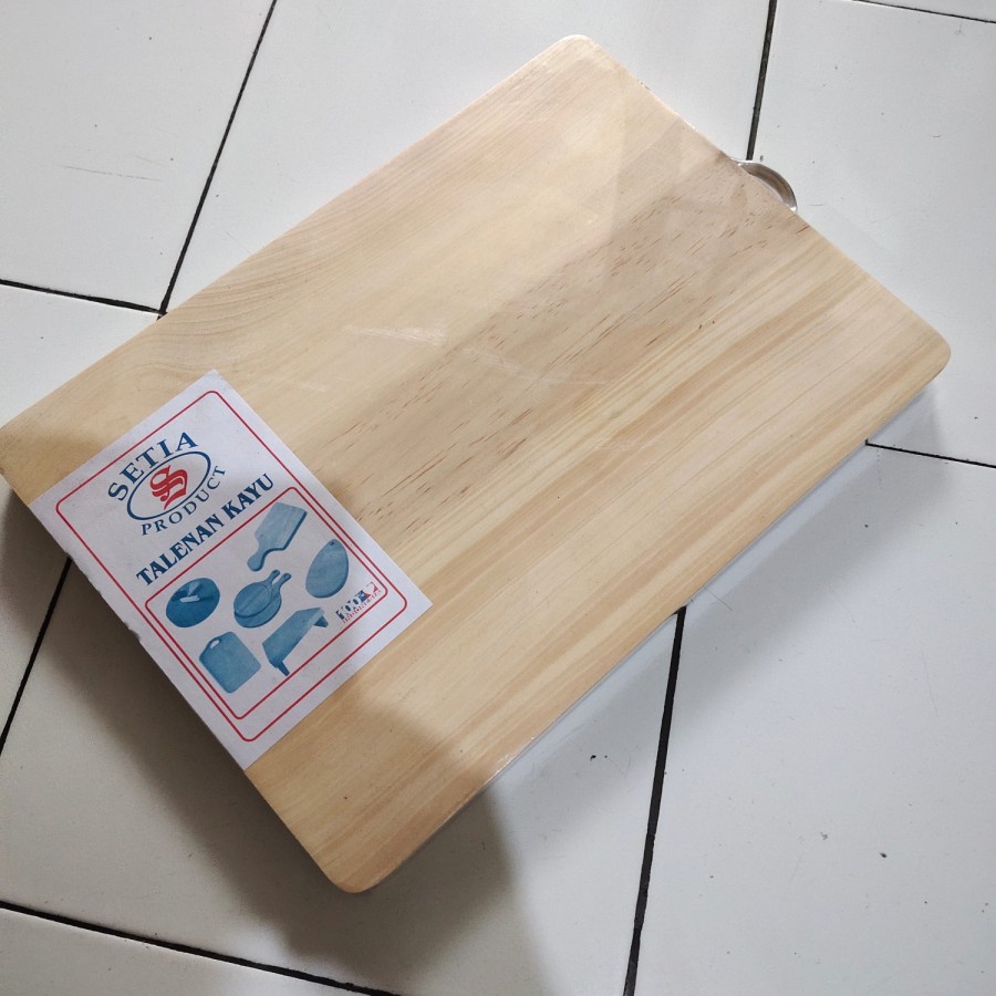 Jual Talenan Kayu Kotak Besar TEBAL / Wooden Cutting Board Berbagai ...