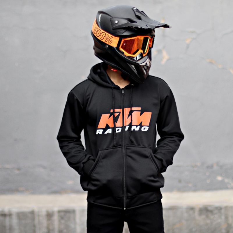 Jual JAKET KTM READY TO RACE ZIPPER (BLACK) | Shopee Indonesia