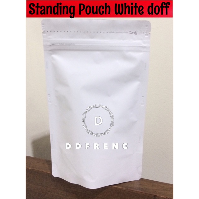 Jual Standing Pouch SUPER WHITE DOFF ALUMUNIUM FOIL depan belakang 500 ...