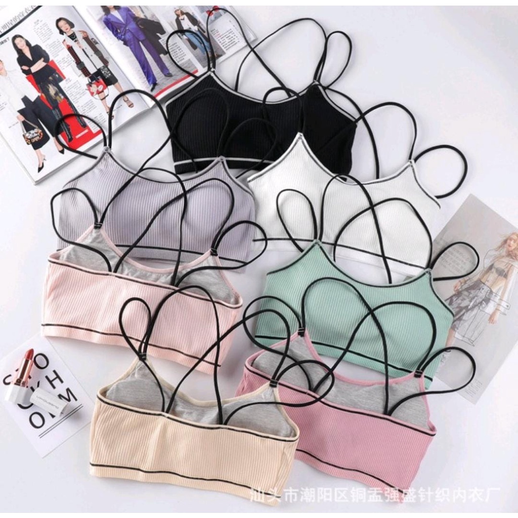 Jual PROMO!! BH BRA SPORT Wanita Push Up gym YOGA cup BUSA | Pkaian ...