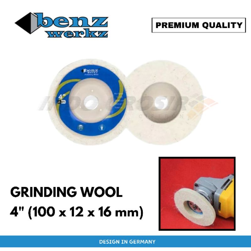 Jual BENZ Grinding Wool 4" inchi Wheel Pad Poles Stainless Bulu Domba ...