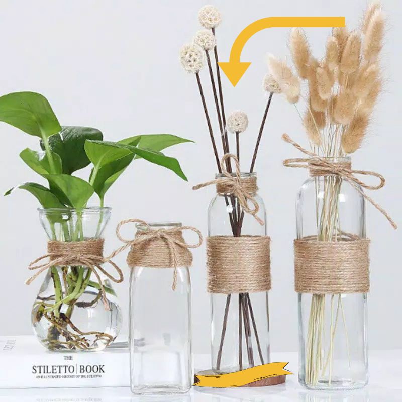 Jual VAS TABUNG KACA AESTHETIC KEKINIAN / VAS BUNGA DRIED FLOWER / VAS ...