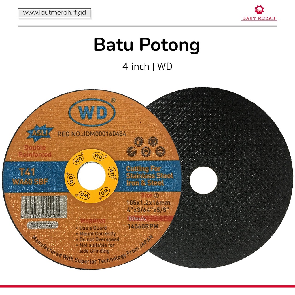 Jual WD Cutting 1 PACK Isi 20Pcs WD Potong WD Gerinda Potong Mata ...