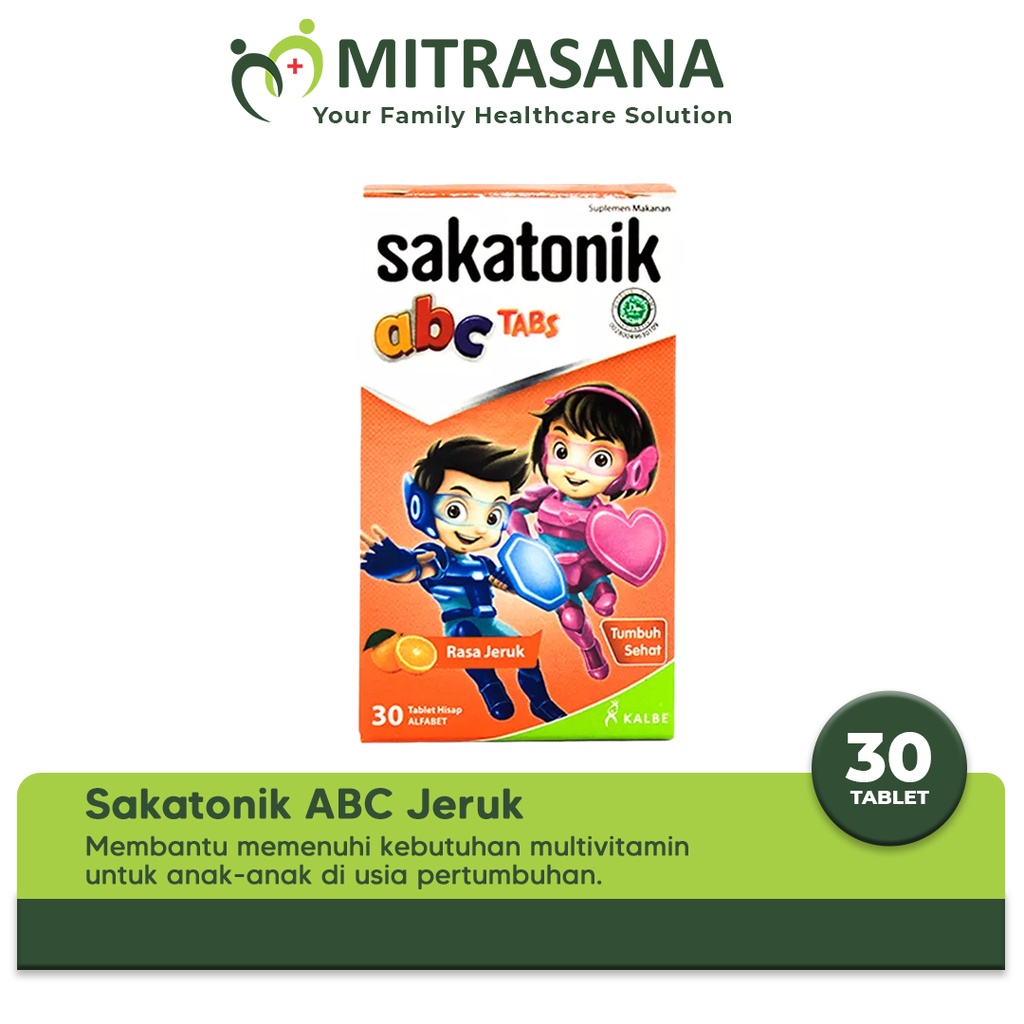 Jual Sakatonik ABC Orange 30 Tablet - Memenuhi Kebutuhan Vitamin Anak ...