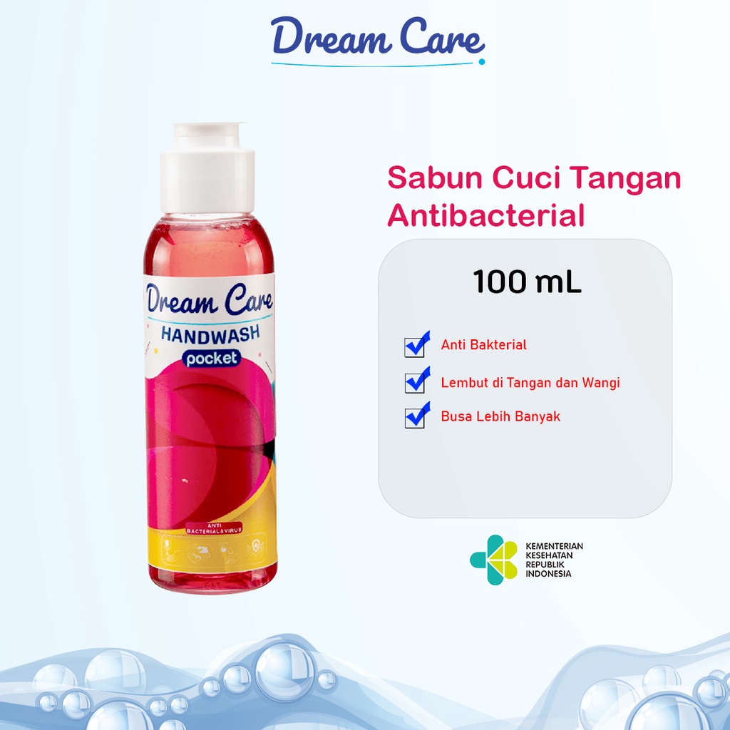 Jual Dream Care Sabun Cuci Tangan Portable Antiseptic 100 ml | Shopee ...