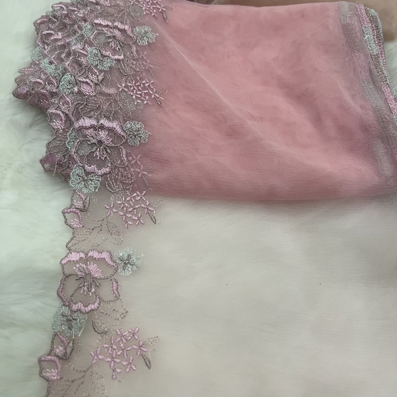 Jual renda tile premium/tile lembut harga per 50cm | Shopee Indonesia