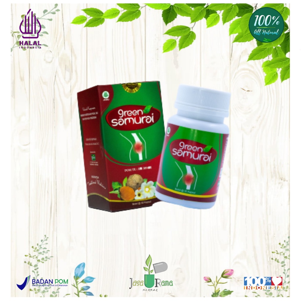 Jual Obat Asam Urat dan Rematik Green Samurai | Shopee Indonesia