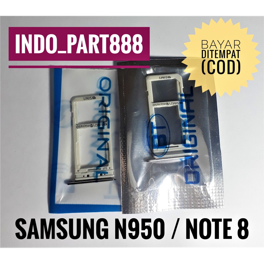 Jual SIMTRAY / SIM LOCK SAMSUNG N950 / NOTE 8 ( DUAL SIM ) / HITAM ...