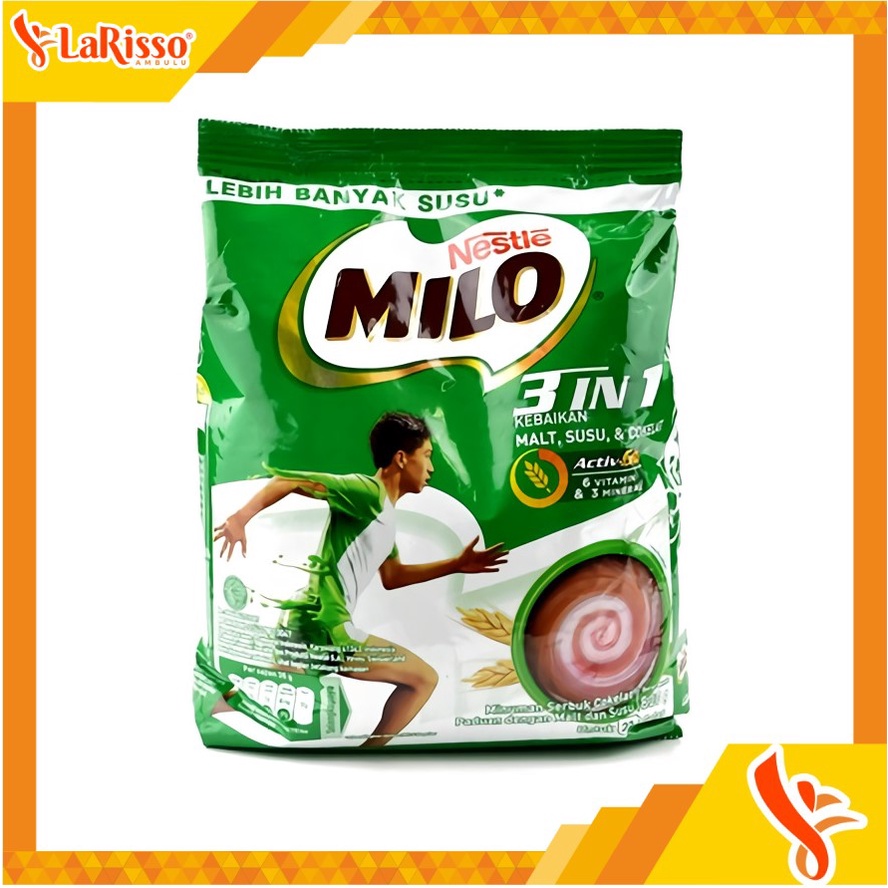 Jual NESTLE MILO 3 IN 1 800GRAM KEMASAN POUCH SUSU BUBUK | Shopee Indonesia