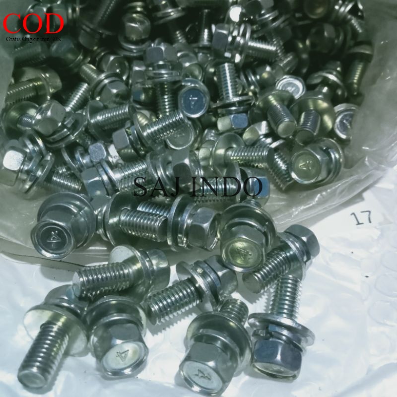 Jual BAUT 12 PUSTEP ANTI COPOT DOBEL RING ORIGINAL BAUD BESI PIJAKAN ...