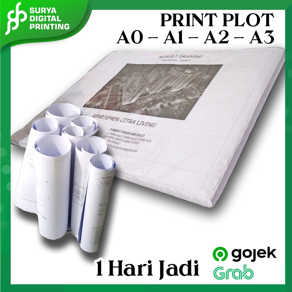 Jual Terima Print / Cetak Plot Denah Large Format A0 - A3 Bahan Kalkir | Shopee Indonesia