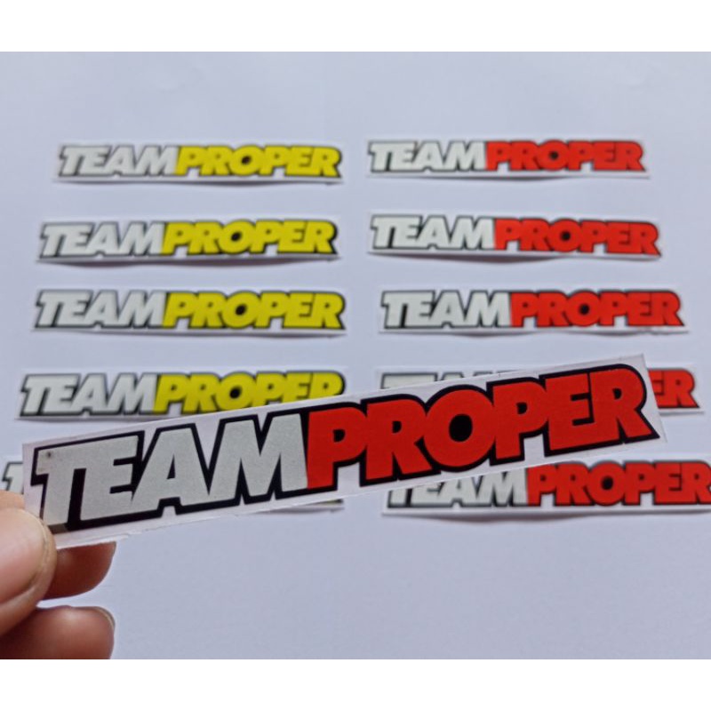 Jual Sticker Stiker Motor Cutting Reflective TEAM PROPER | Shopee Indonesia