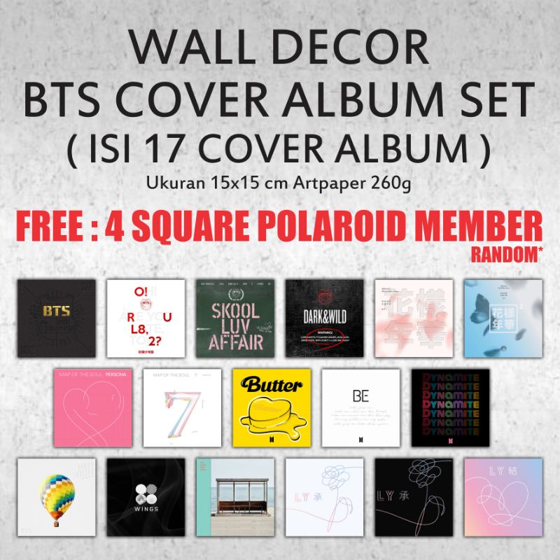 Jual FANKIT BTS WALL DECOR BTS TAEHYUNG COVER ALBUM WALL DECOR KPOP fan ...