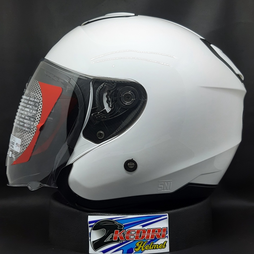 Jual Helm KYT KYOTO R solid polos half face putih hitam doff grey ...