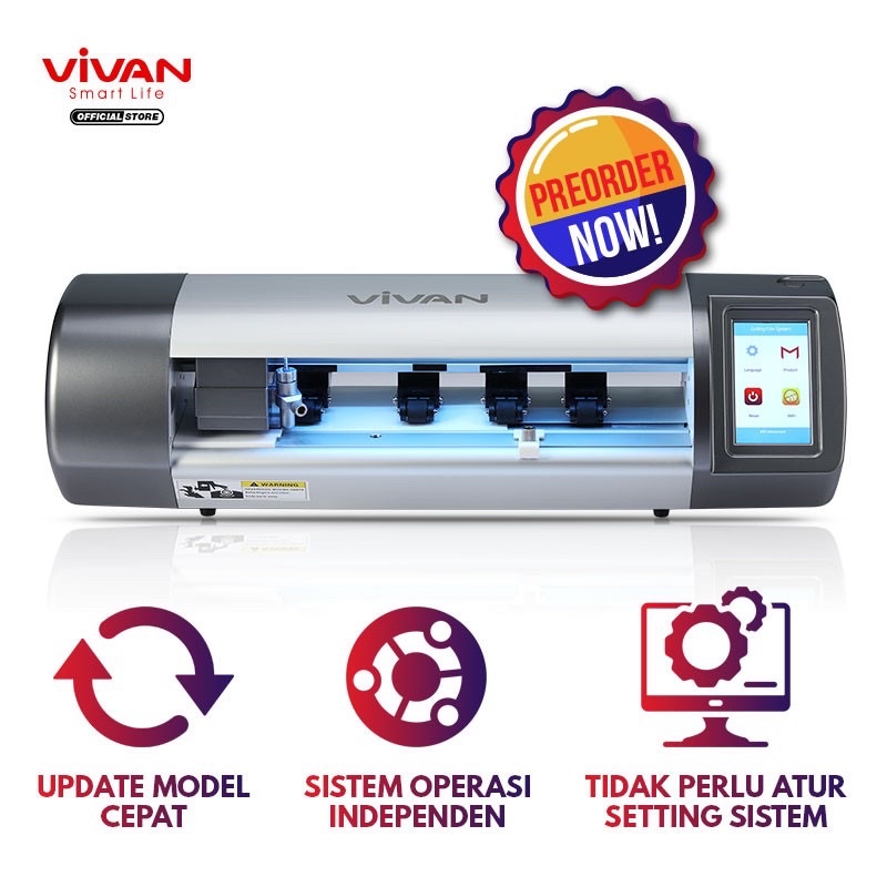 Jual VIVAN VQM3000 All New 3rd Generation Smart Plotter Mesin Cutting ...