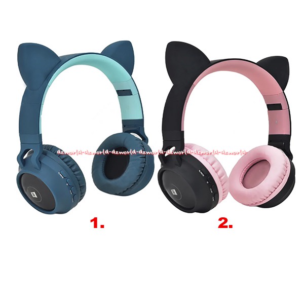 Jual Ataru Bluetooth Headphone Bluetooth Alat Dengar Musik Model Kucing ...