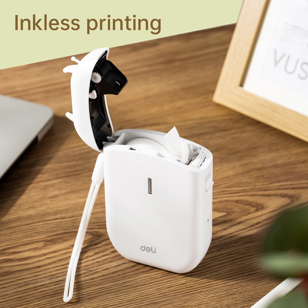 Jual Deli Portable Label Printer Mini Bluetooth Printer Mesin Pencetak ...