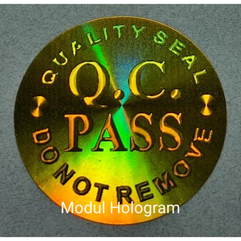 Jual Stiker hologram QC PASS 1.5cm | Shopee Indonesia