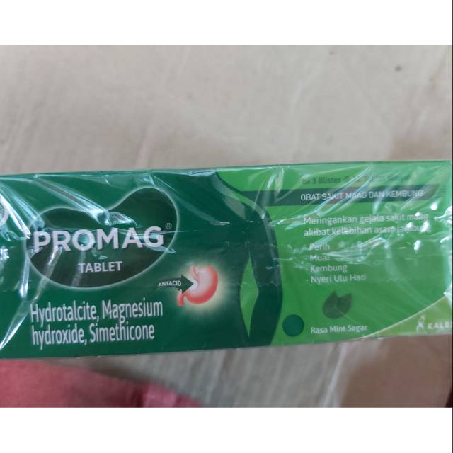 Jual Promag obat sakit maag dan kembung 1 dus isi 3 blister [READY ...