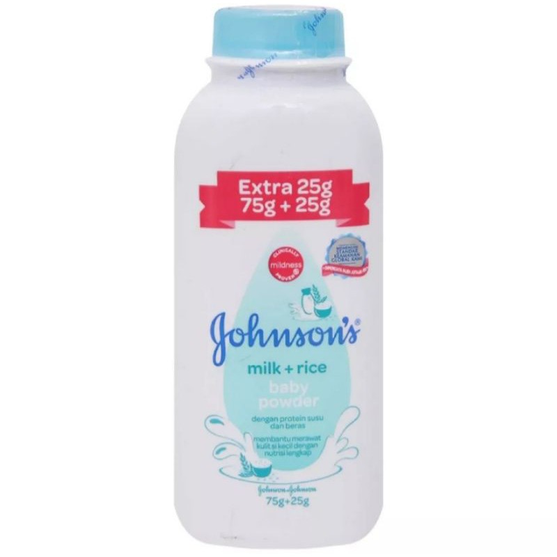 Jual Jhonsons baby powder milk+rice 75g+25g | Shopee Indonesia