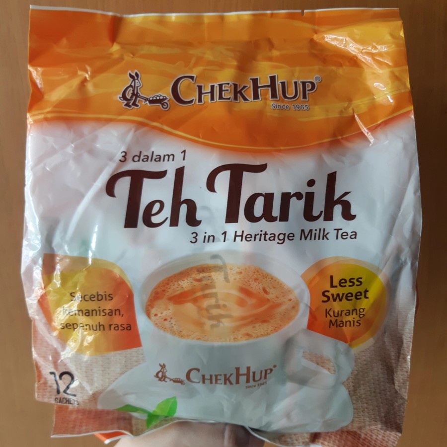 Jual Chek Hup 3in1 heritage milk tea less sweet teh tarik kurang manis ...