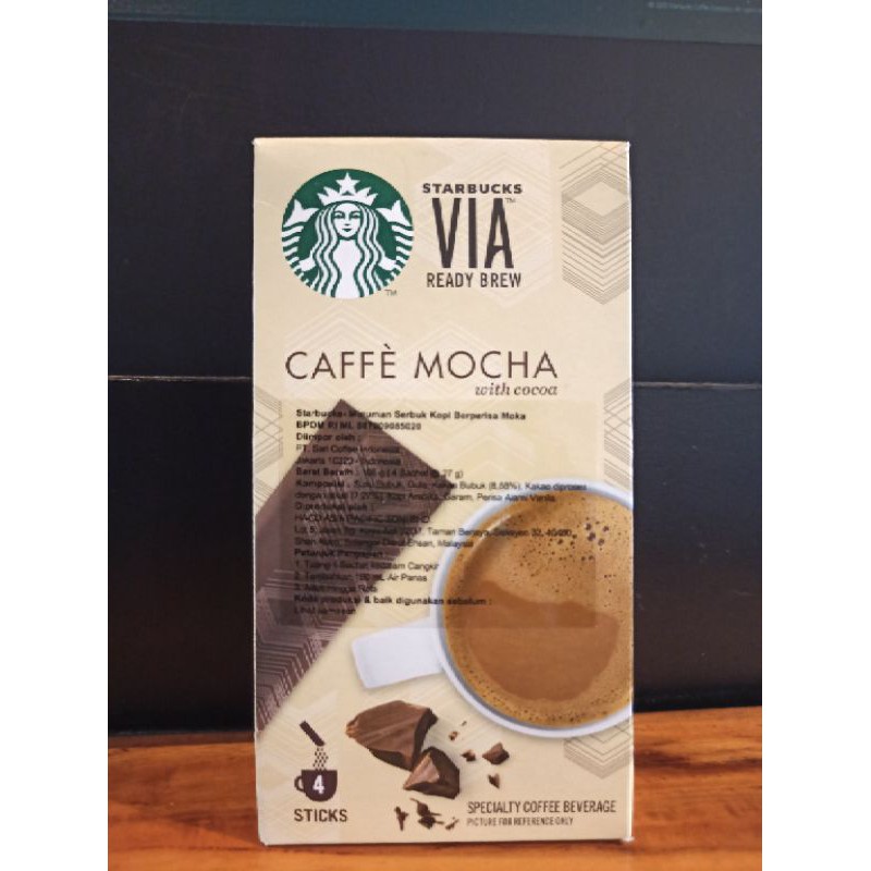 Jual Starbucks Via Coffee Kopi Susu Arabika Premium Original Mocha ...