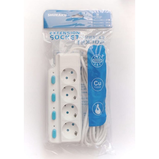 Jual Colokan kabel multi saklar Shukaku 3-4lubang 1,5m -3m -5meter ...