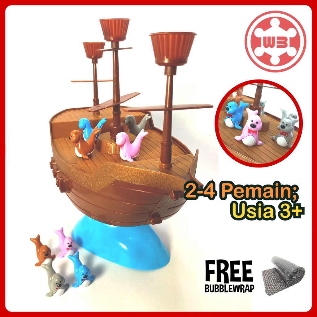 Jual Pirate Boat Balancing Board Game (Sea Seal) Permainan Anak ...