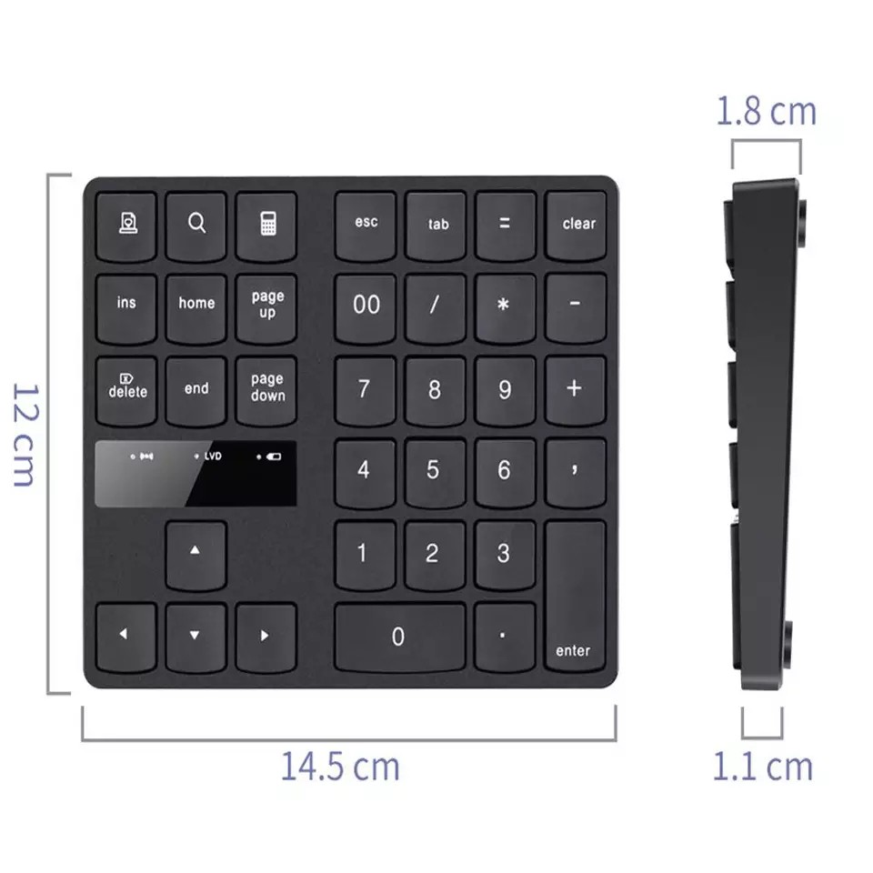 Jual Keyboard Angka Numerik Keypad Numeric Multimedia Wireless 2.4GHz ...